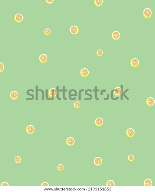 Lemon Background Illustration Green Tones Minimal Stock Vector (Royalty ...