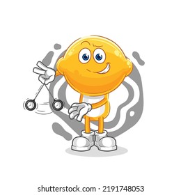 Lemon Head Hypnotizing Cartoon Cartoon Mascot Stock Vector (Royalty ...