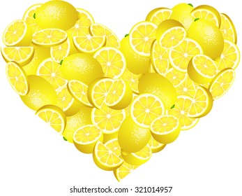 Bright Background Yellow Lemons Lift Spirits Stock Vector (Royalty Free ...