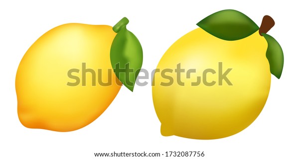 Lemon Icon Emoticon Vector Illustration Lemon Stock Vector (Royalty ...