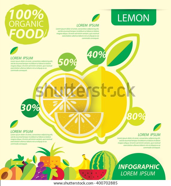 Lemon Infographic Template Vector Illustration Stock Vector (Royalty ...