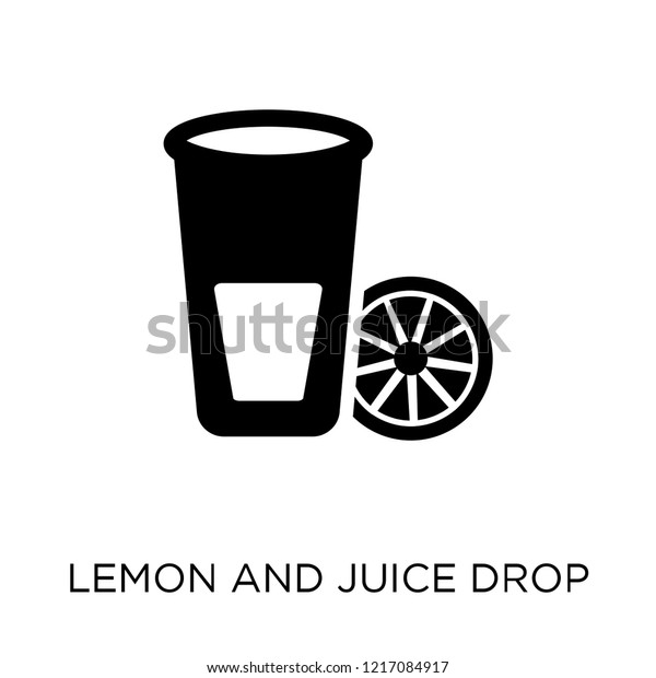 Lemon Juice Drop Out Icon Lemon Stock Vector (Royalty Free) 1217084917 ...