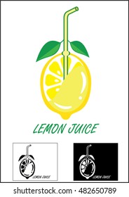 Lemon Juice Logo Stock Vector (Royalty Free) 482650789 | Shutterstock