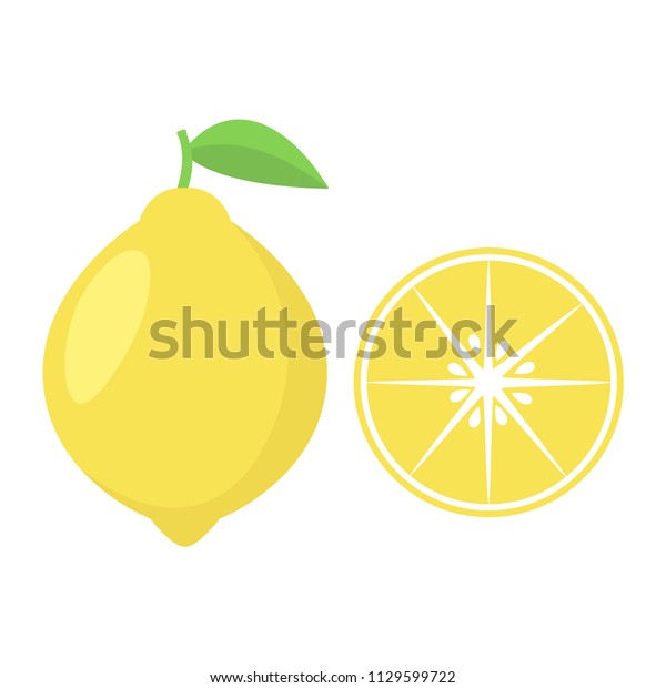 Lemon Leaf Vector Icon Lemon Icon Stock Vector (Royalty Free ...