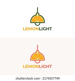 Lemon Light Logo Design Vector Symbol Stock Vector (Royalty Free ...