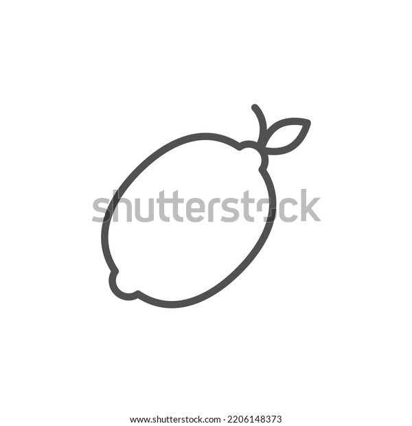 Lemon Lime Icon Black Icons Isolated Stock Vector (Royalty Free ...