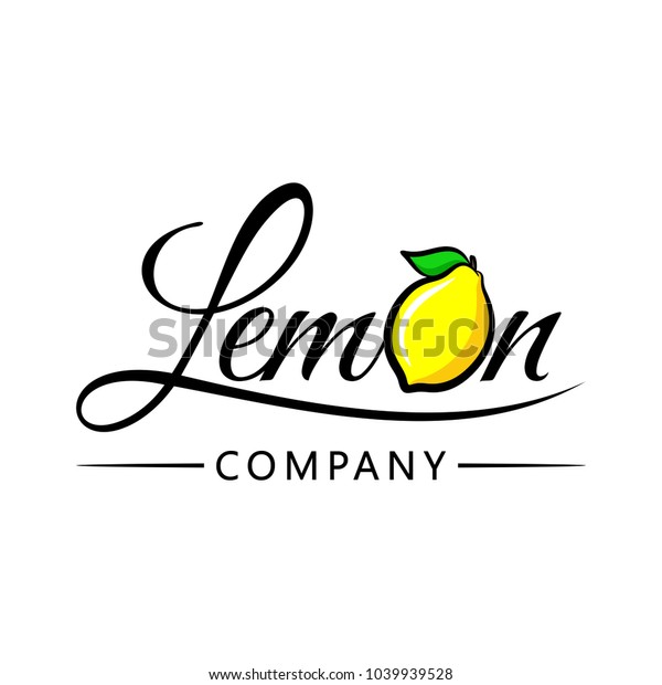 Lemon Logo Bright Emblem Shops Markets Stock Vector (Royalty Free ...