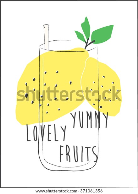 Lemon Slogan Print Graphic Tshirt Other Stock Vector (Royalty Free ...