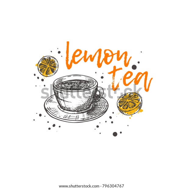 Lemon Tea Logo Icon Label Your Stock Vector (Royalty Free) 796304767 ...