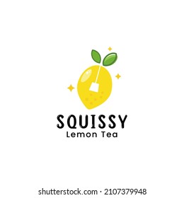 Lemon Tea Logo Perfect Logos Drinks Stock Vector (Royalty Free) 2107379948