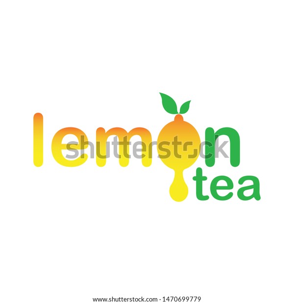 Vektor Stok Lemon Text Logo Lemon Place Letter (Tanpa Royalti ...