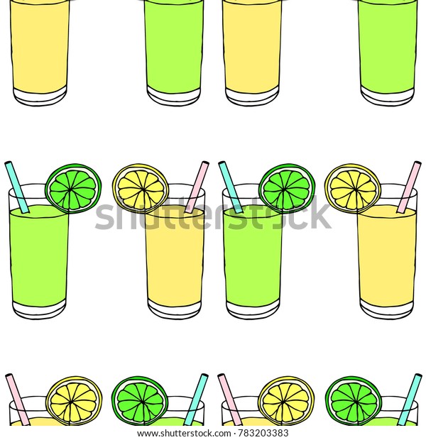 Lemonade Glass Vector Illustration Doodle Style Stock Vector (Royalty ...