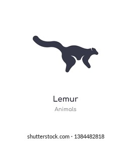 Lemur Icon Isolated Lemur Icon Vector Stock Vector (Royalty Free ...