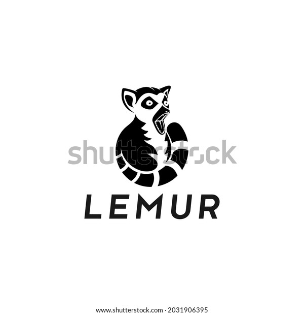 Lemur Logo Icon Designs Vector Illustration Stock Vector (Royalty Free ...