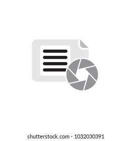 Lens Document Logo Icon Design Stock Vector (Royalty Free) 1032030391 ...