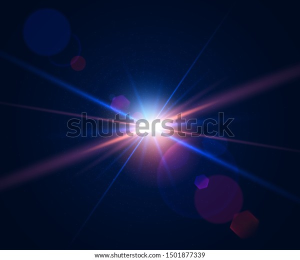 Lens Flare Camera Shining Cinematic Effect: เวกเตอร์สต็อก (ปลอดค่า ...