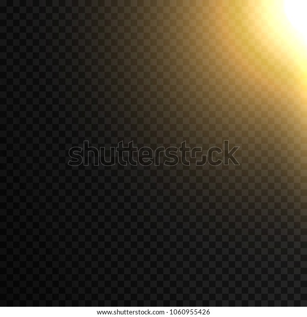 Lens Flare Vector Illustration Sun Isolated: vector de stock (libre de ...