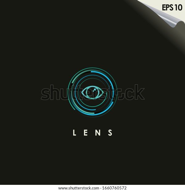 Lens Photography Logo Design Vector Template Stock Vector (Royalty Free ...