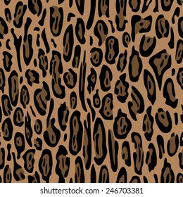 Leopard Animal Seamless Skin Vector Background Stock Vector (Royalty ...