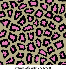 Leopard Seamless Background Pink Spots 库存矢量图（免版税）171619088 | Shutterstock