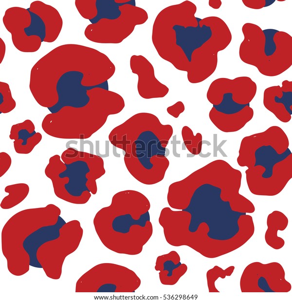 Leopard Skin Hand Drawn Animal Print Stock Vector (Royalty Free ...
