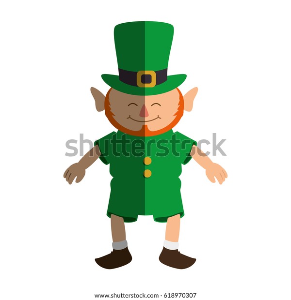 Leprechaun Comic Character Icon Stock Vector (Royalty Free) 618970307 ...