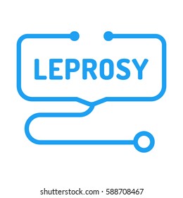 Leprosy Badge Stethoscope Icon Flat Vector Stock Vector (Royalty Free ...