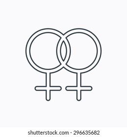 Lgbt Two Female Symbols Crossed Representing: ilustrações stock ... Lgbt Two Female Symbols Crossed Representing: ilustrações stock ...