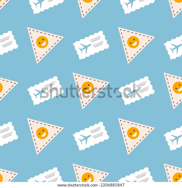 Lesson Emoticon Triangle Airplane Rectangle Vector Stock Vector ...