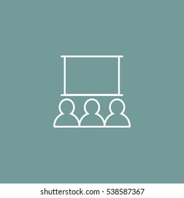 Lesson Icon Illustration Outline Isolated Vector Stock Vector (Royalty ...