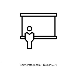 Lesson Line Icon Vector Symbol Trendy Stock Vector (Royalty Free ...