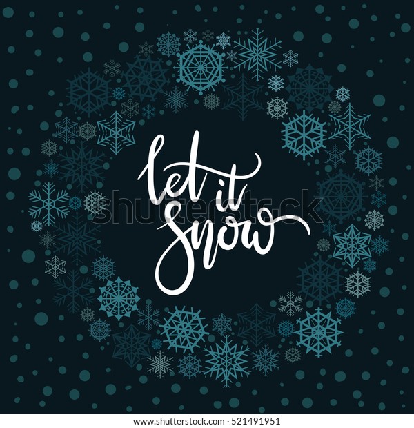 Let Show Hand Lettering Greeting Card Stock Vector (Royalty Free ...