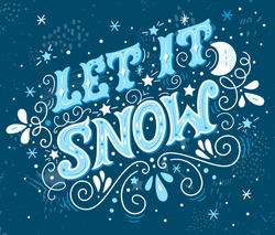 Let It Snow Poster Free Stock Photo - Public Domain Pictures
