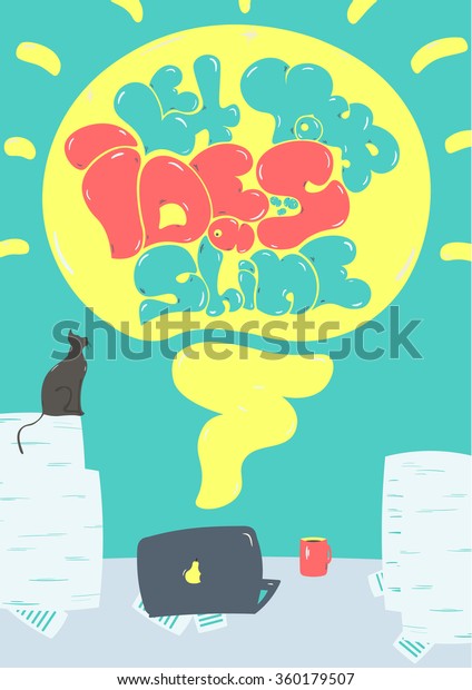 Let Your Ideas Shine Stock Vector (Royalty Free) 360179507 | Shutterstock