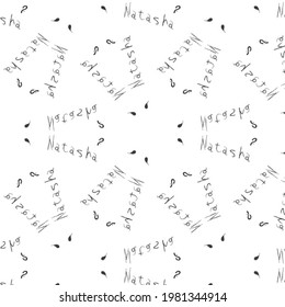 7 Natasha lettering Images, Stock Photos & Vectors | Shutterstock