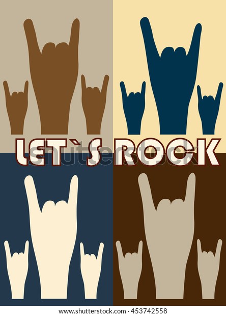 Lets Go Rock Stock Vector (Royalty Free) 453742558 | Shutterstock