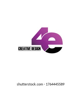 Letter 4e Logo Icon Design Vector Stock Vector (Royalty Free ...