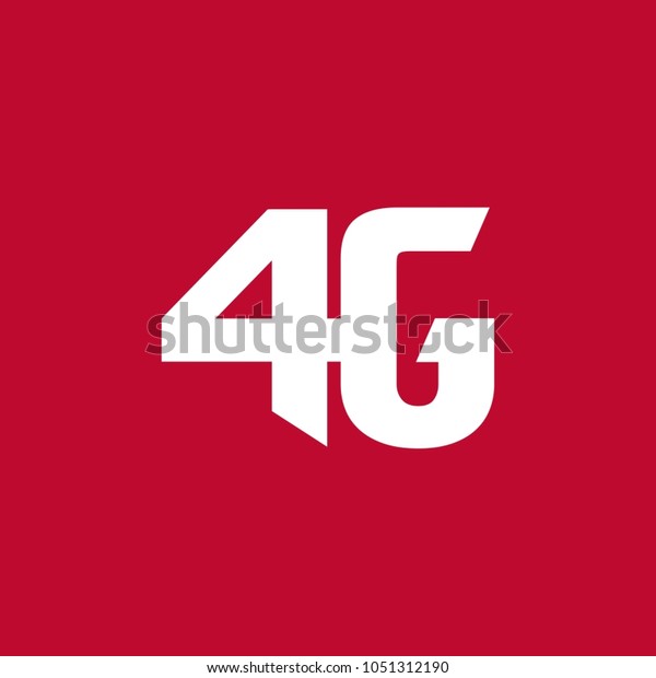 Letter 4g Logo Design Stock Vector (Royalty Free) 1051312190 | Shutterstock