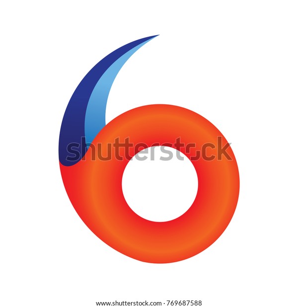 Letter 6 Logo Icon Design Template Stock Vector (Royalty Free ...