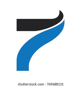 Letter 7 Logo Icon Design Template Stock Vector (Royalty Free ...