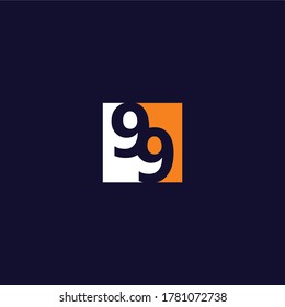 Letter 99 Logo Design Vector Template Stock Vector (Royalty Free ...