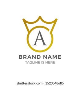 Letter Crown Logo Vector Template Stock Vector (Royalty Free ...