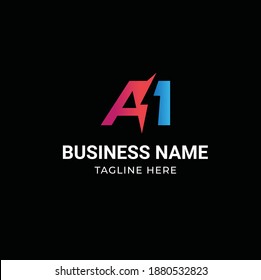 Letter A1 Energy Logo Design Vector Stock Vector (Royalty Free ...