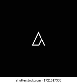 Letter Aa Vector Icon Mountain Shape Stock Vector (Royalty Free ...