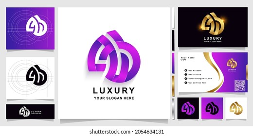 Letter Ab Aub Monogram Logo Template Stock Vector (Royalty Free ...