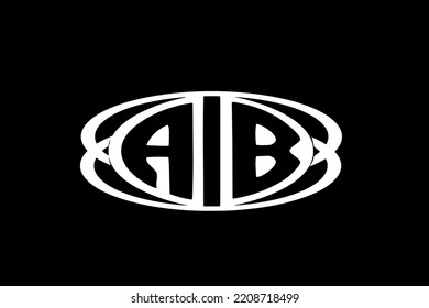Letter Ab Logo Simple Design Stock Vector (Royalty Free) 2208718499 ...