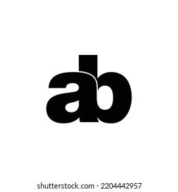 Letter Ab Simple Logo Design Vector Stock Vector (Royalty Free ...
