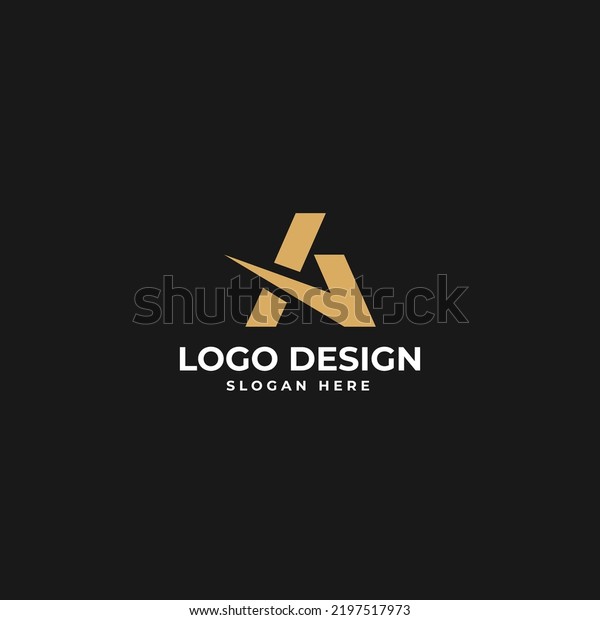 Letter Abstract Shape Logo Design Vector Stock Vector (Royalty Free ...