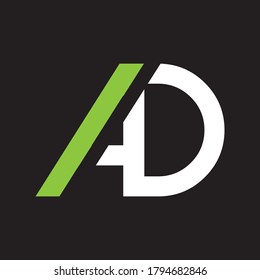 Letter Ad Logo Icon Flat Vector Stock Vector (Royalty Free) 1794682846 ...
