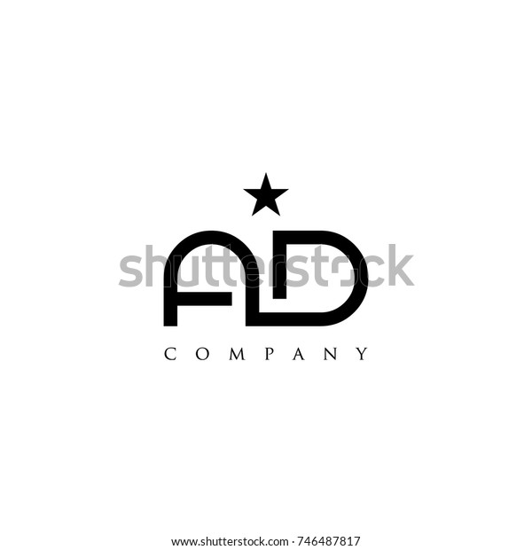 Letter Ad Star Logo Stock Vector (Royalty Free) 746487817 | Shutterstock